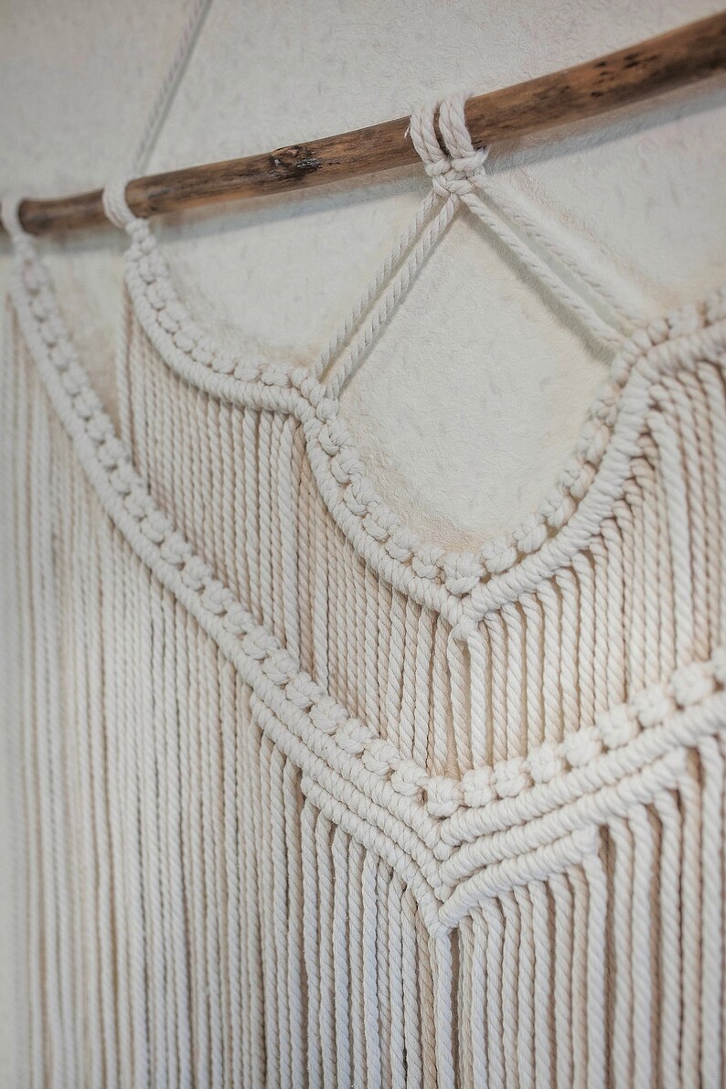 Minimalist Macrame Wall Hanging Simple Macrame Wall Decor | Etsy