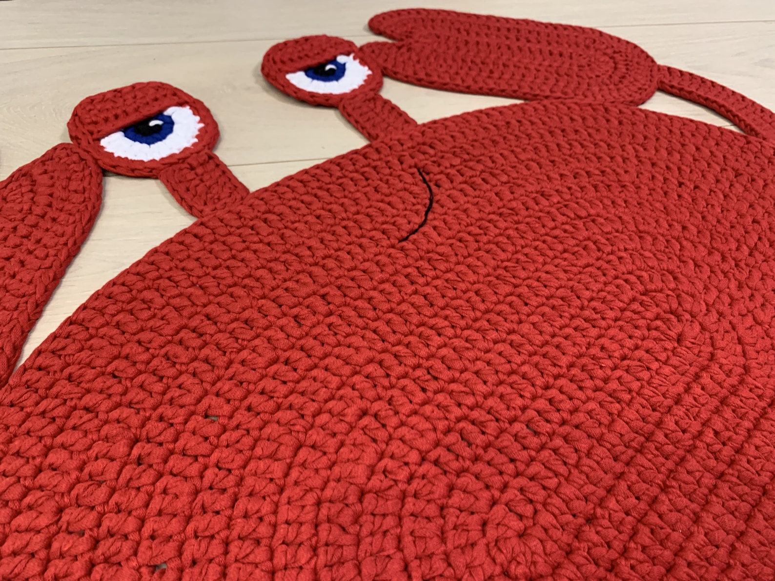 Crochet Crab Rug Nursery Rug Rug for Kids Room Crab Mat | Etsy