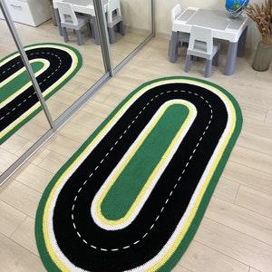 Race Road Track Toddler Play Mat Play Mat Car Race Car Track Rug for ...