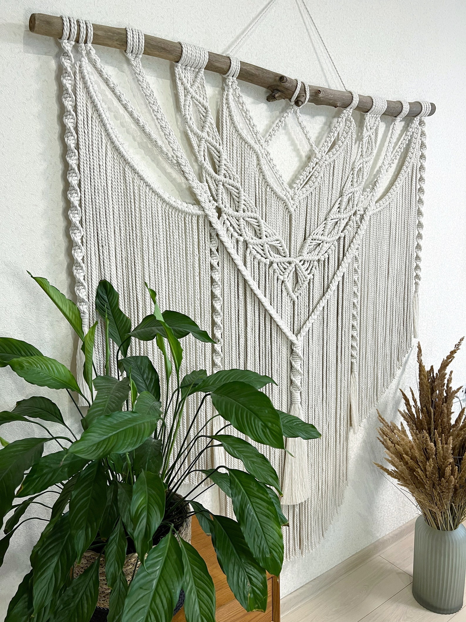 Extra Large Macrame Wall Hanging With Tassels Big Macrame - Etsy