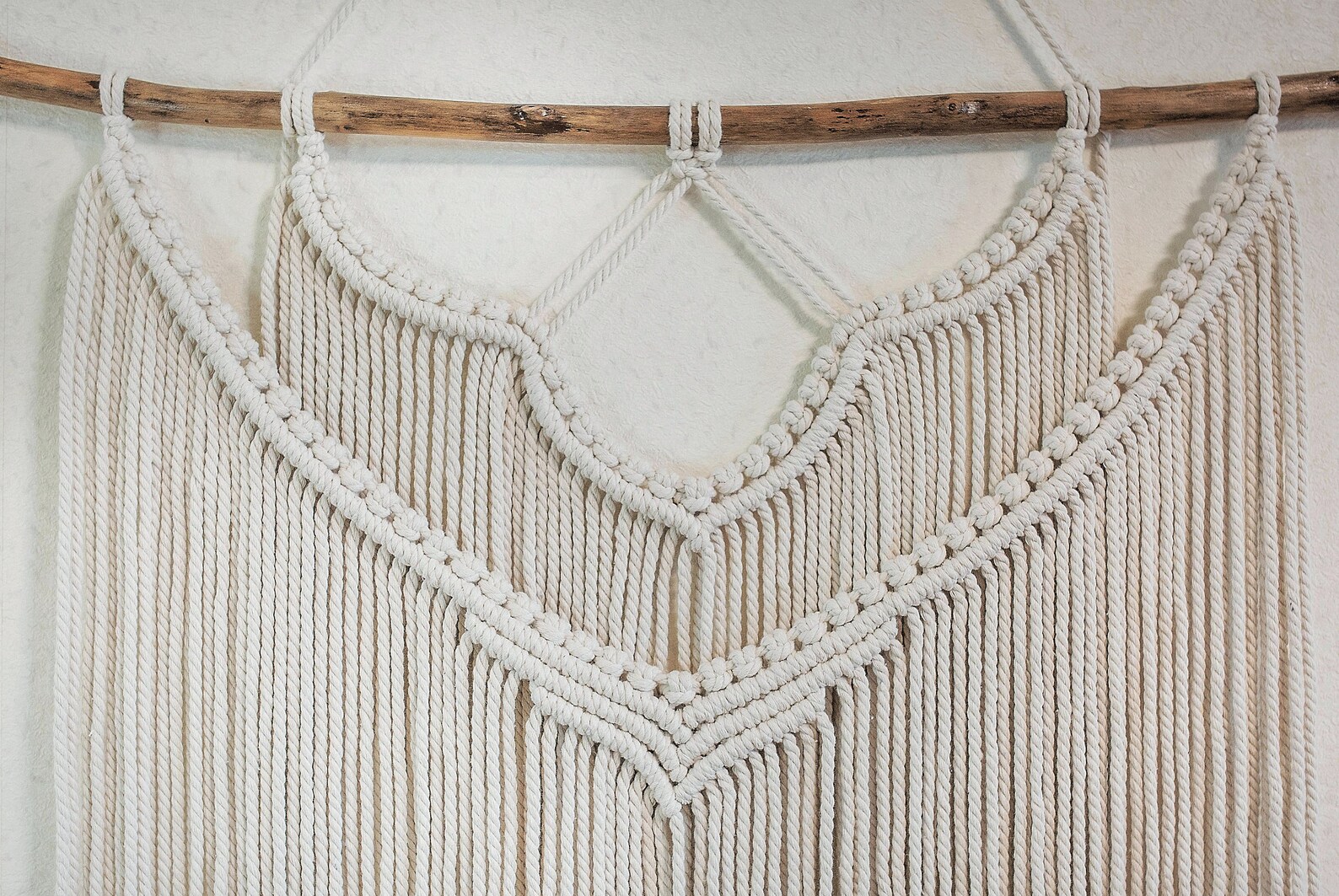 Minimalist Macrame Wall Hanging, Simple Macrame Wall Decor, Wall Art ...