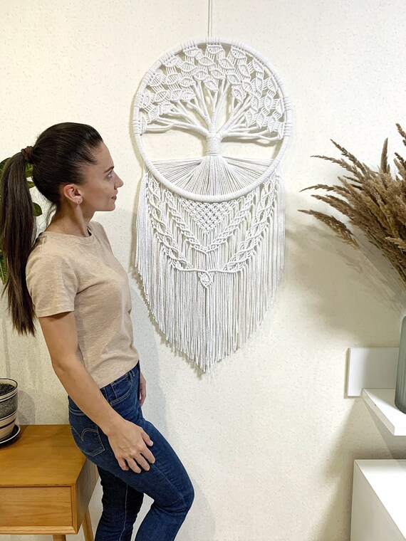 Large Tree of Life Macrame Wall Hanging Macrame Wall Art for | Etsy