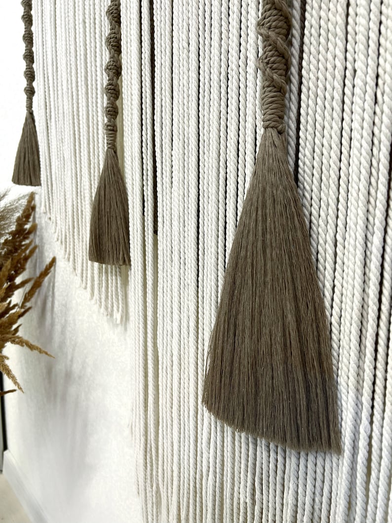 Extra Large Macrame Wall Hanging With Tassels Big Macrame - Etsy