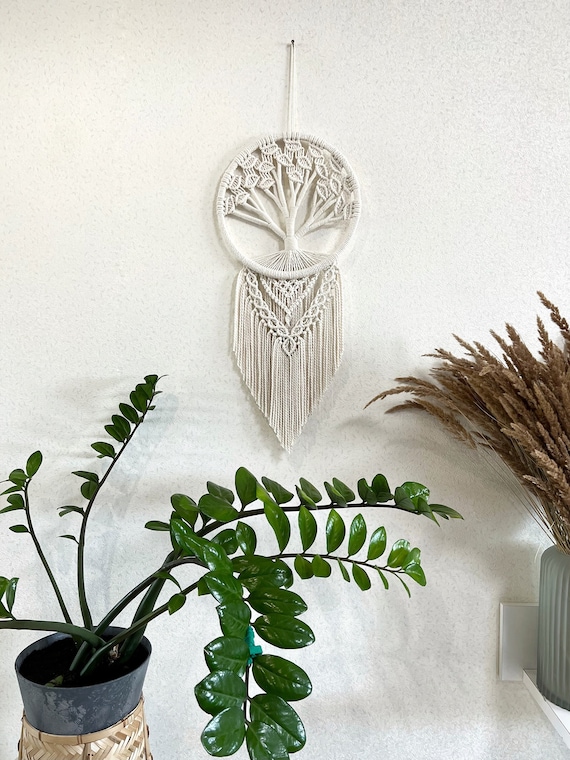 Tree of Life Macrame Wall Hanging Macrame Wall Art for Living - Etsy