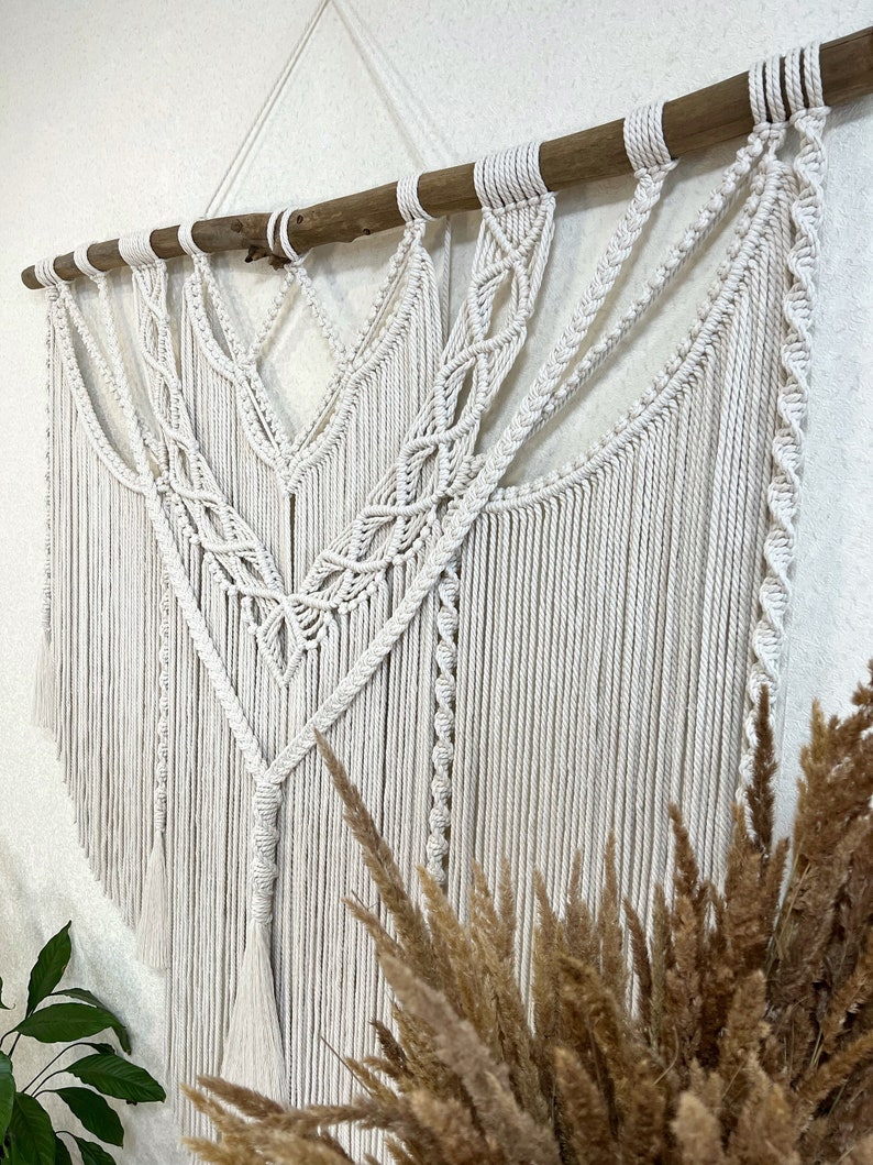 Extra Large Macrame Wall Hanging With Tassels Big Macrame - Etsy