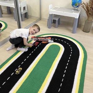 Race Road Track Toddler Play Mat Play Mat Car Race Car Track Rug for ...