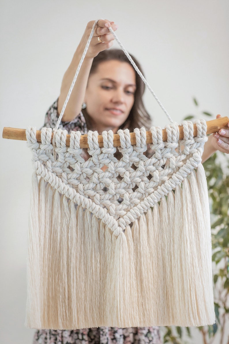 Mini Macrame Backdrop, Macrame Wall Decor for Living Room and Bedroom ...