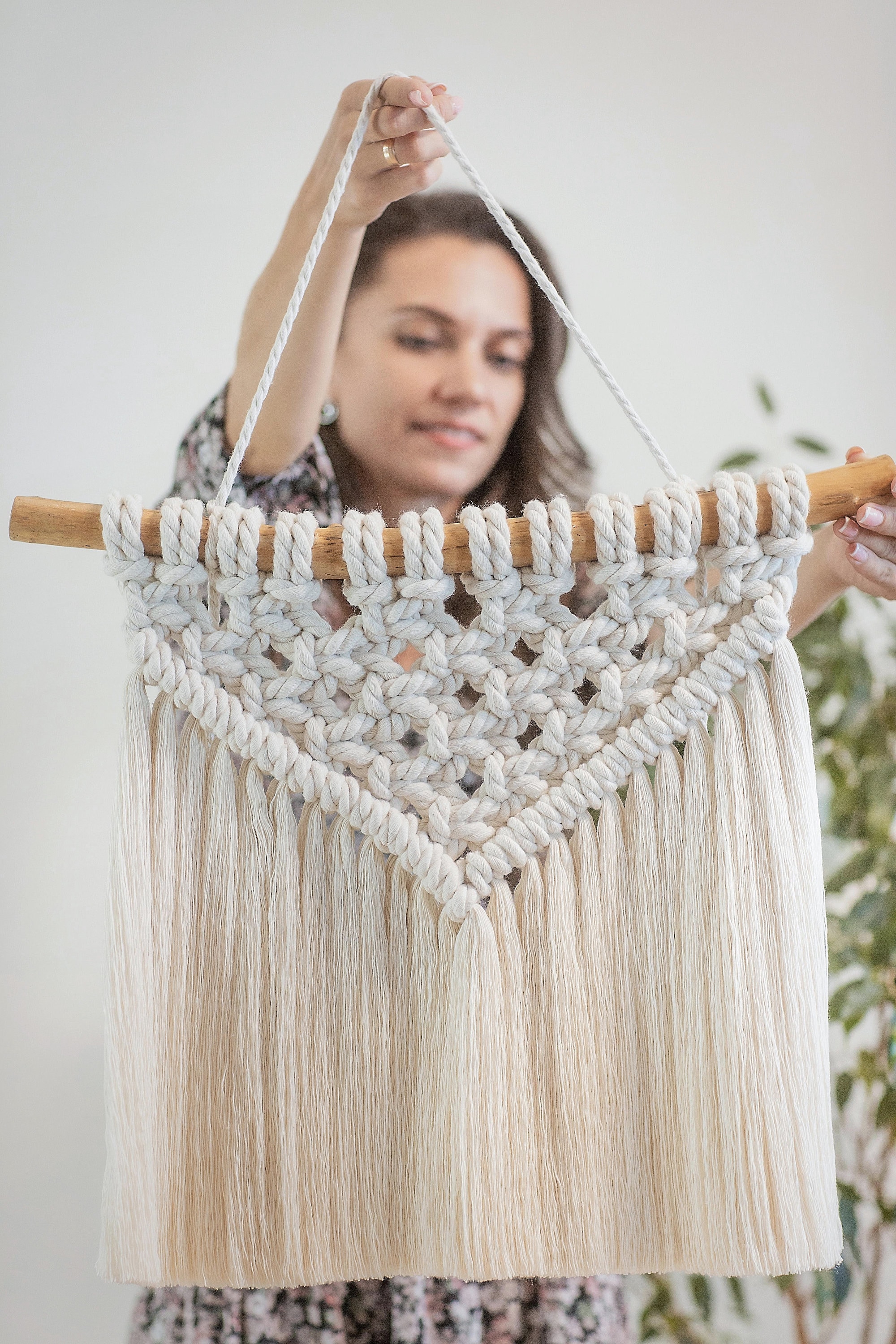 Mini Macrame Backdrop, Macrame Wall Decor for Living Room and Bedroom ...