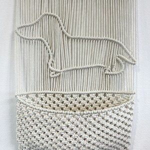 Macrame Wall Hanging Storage for Dog Owner, Organizer for Grooming With ...