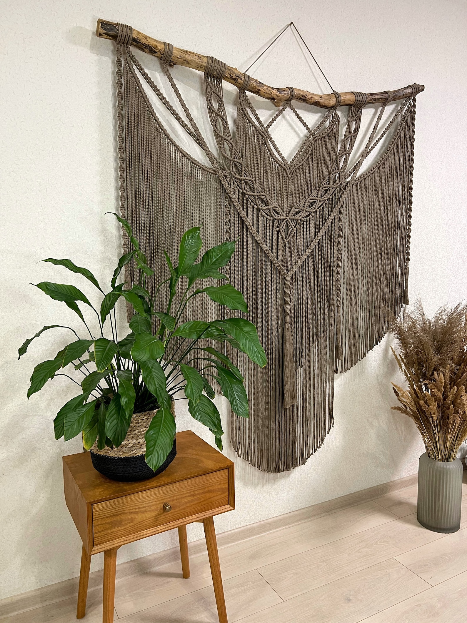 Extra Large Macrame Wall Hanging With Tassels Big Macrame - Etsy