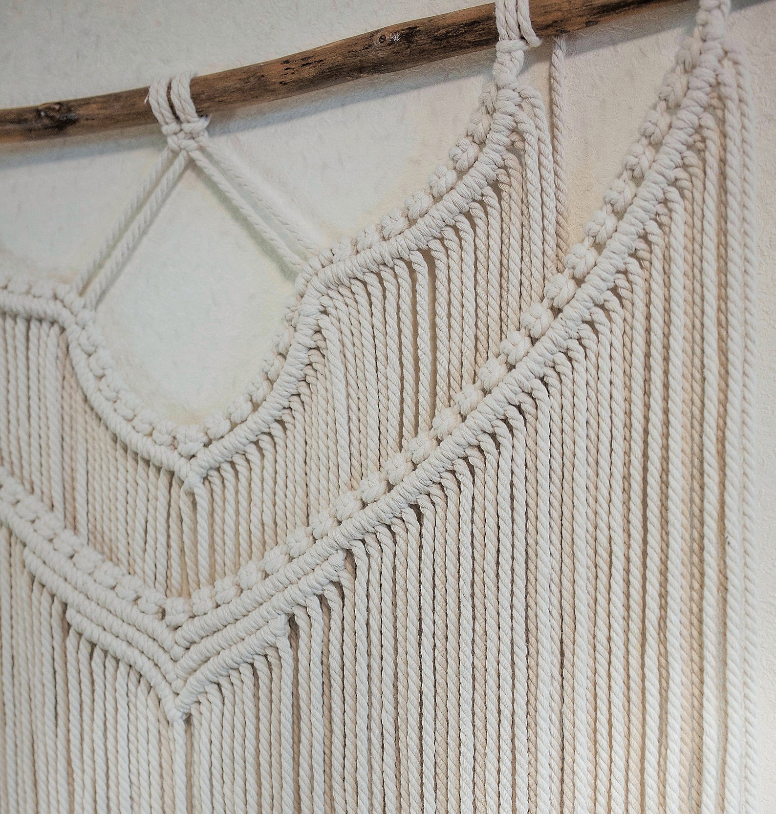 Minimalist Macrame Wall Hanging Simple Macrame Wall Decor - Etsy