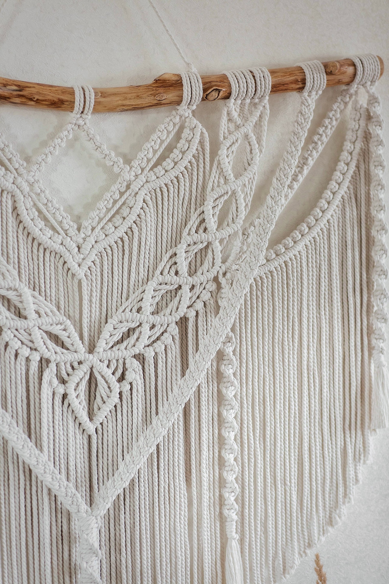 Large Macrame Wall Hanging With Tassels Big Macrame Boho - Etsy