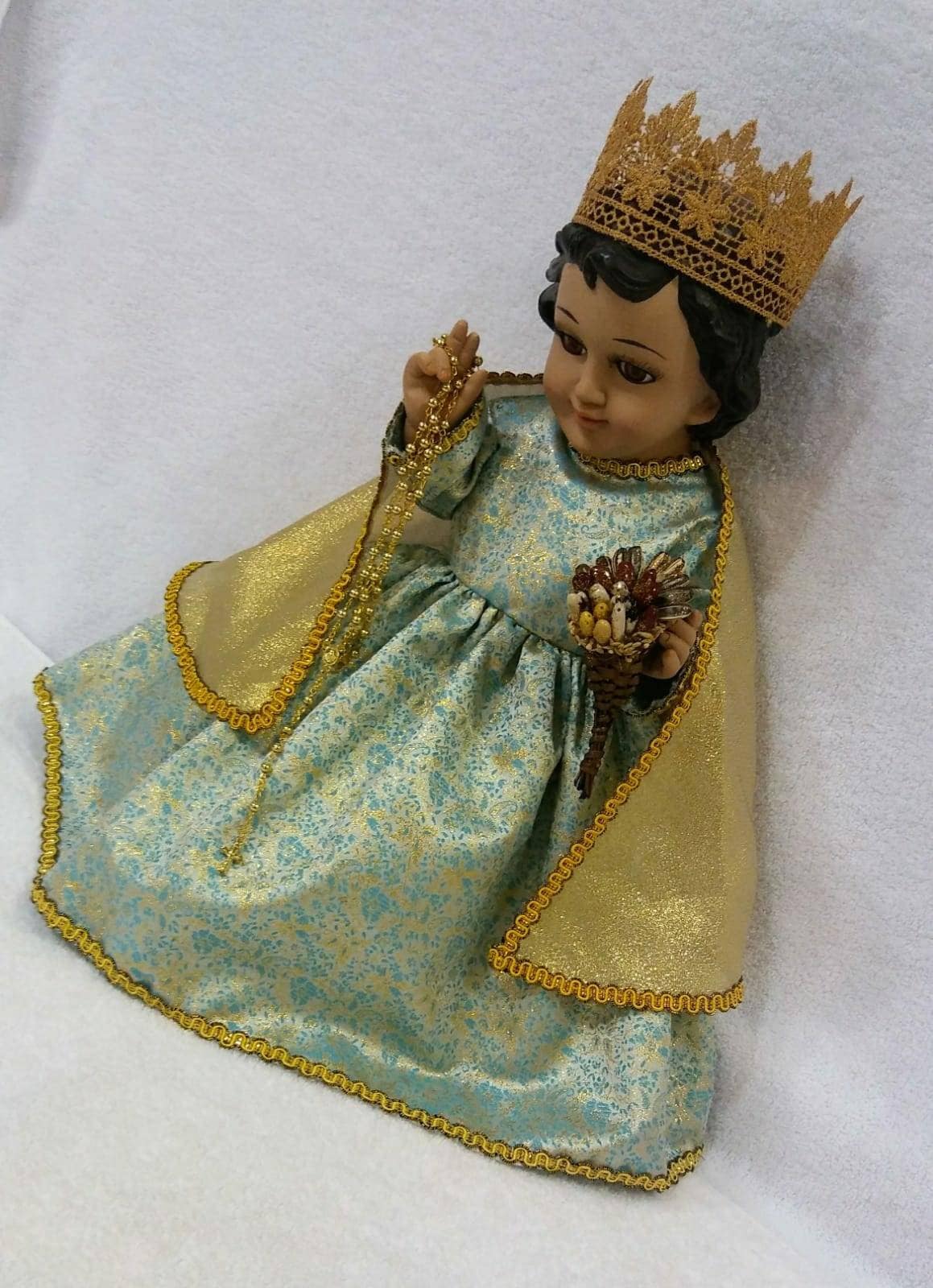 Baby Jesus Dress Golden and Accessories Vestido De Niño Dios Dorado Y ...