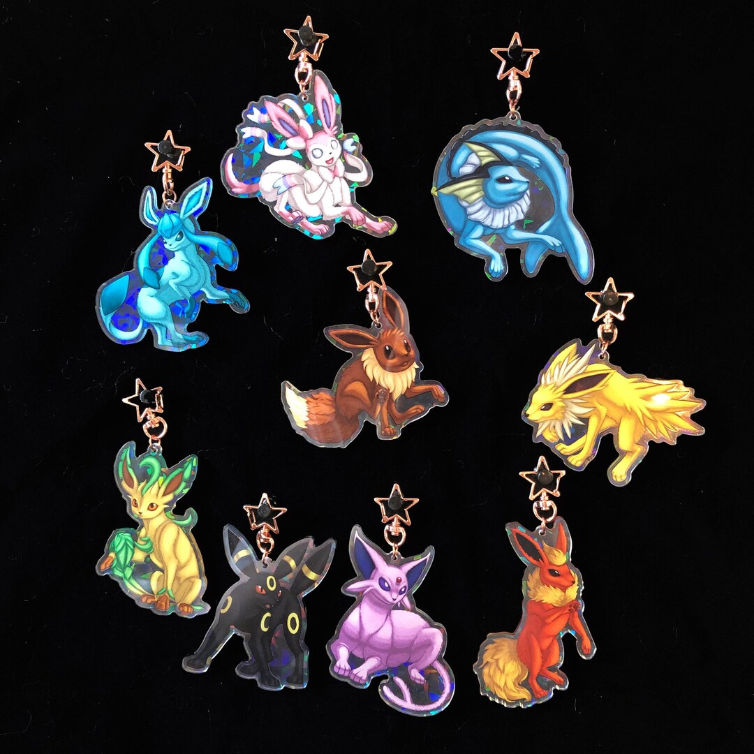 Eeveelution-acrylic Charms - Etsy