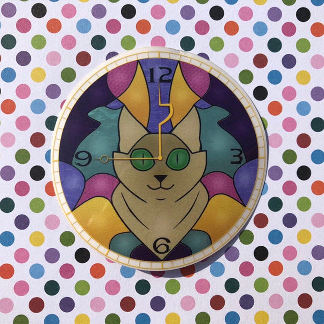 Clockwork Cat - Sticker - Etsy