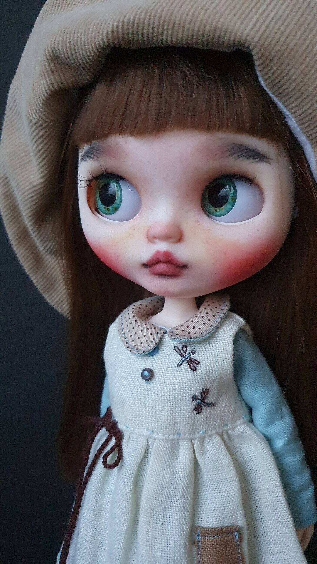 Torry Dolls Custom Blythe doll white skin tone. Long brown hair. - Etsy 日本