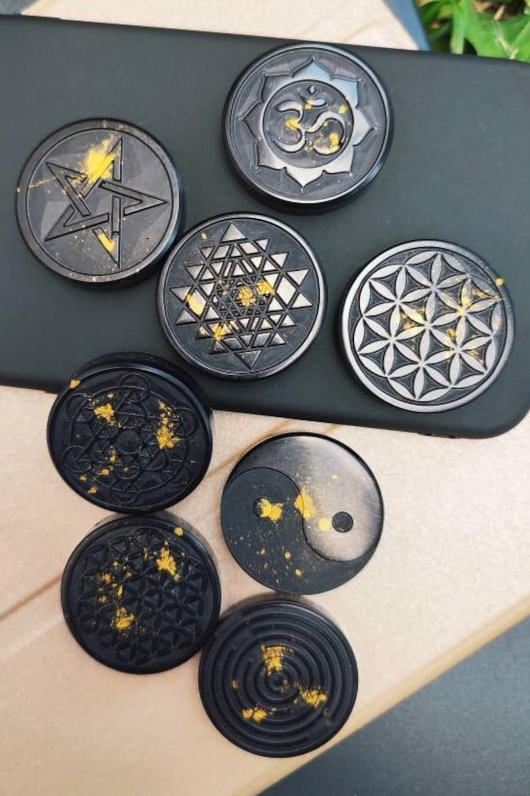 Orgonite® Cell Phone Disc - EMF Balance & Protection - Shungite ...