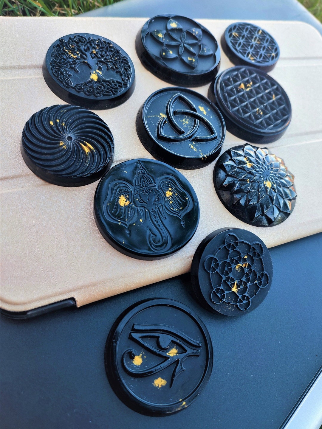 Orgonite® Cell Phone Disc - EMF Balance & Protection - Shungite ...