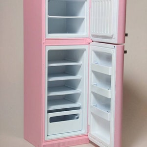 1:12 Scale - Dollhouse - Classic Styled - Retro Smeg Refrigerator for ...