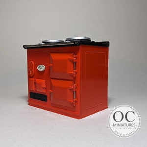 1:12 Scale Dollhouse Miniature Aga Rangemaster Oil Fired Stove ...