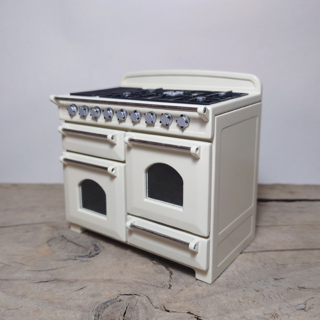 1:12 Scale Dollhouse Miniature Vintage Double Oven Stove Cooker for ...