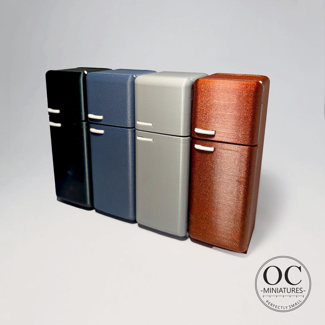 1:12 Scale Model Dollhouse Refridgerator Fridge - 1950s Kitchen - Free ...