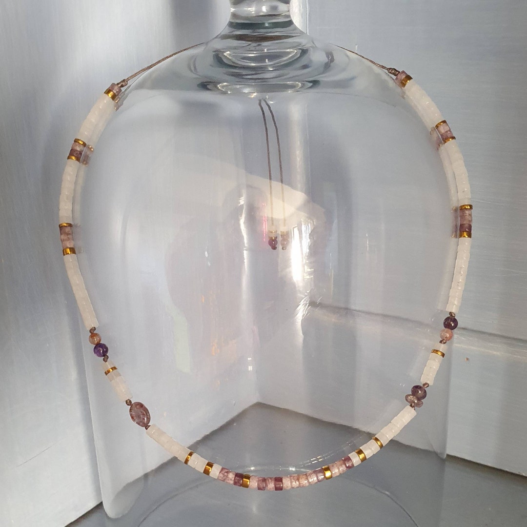 Chic Jade Surf Ras De Neck Modular Jade Lavender Jade White Auralite ...