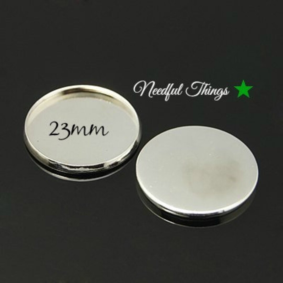 50 Frame Frame 23 Mm Round for Jewelry Buttons - Etsy