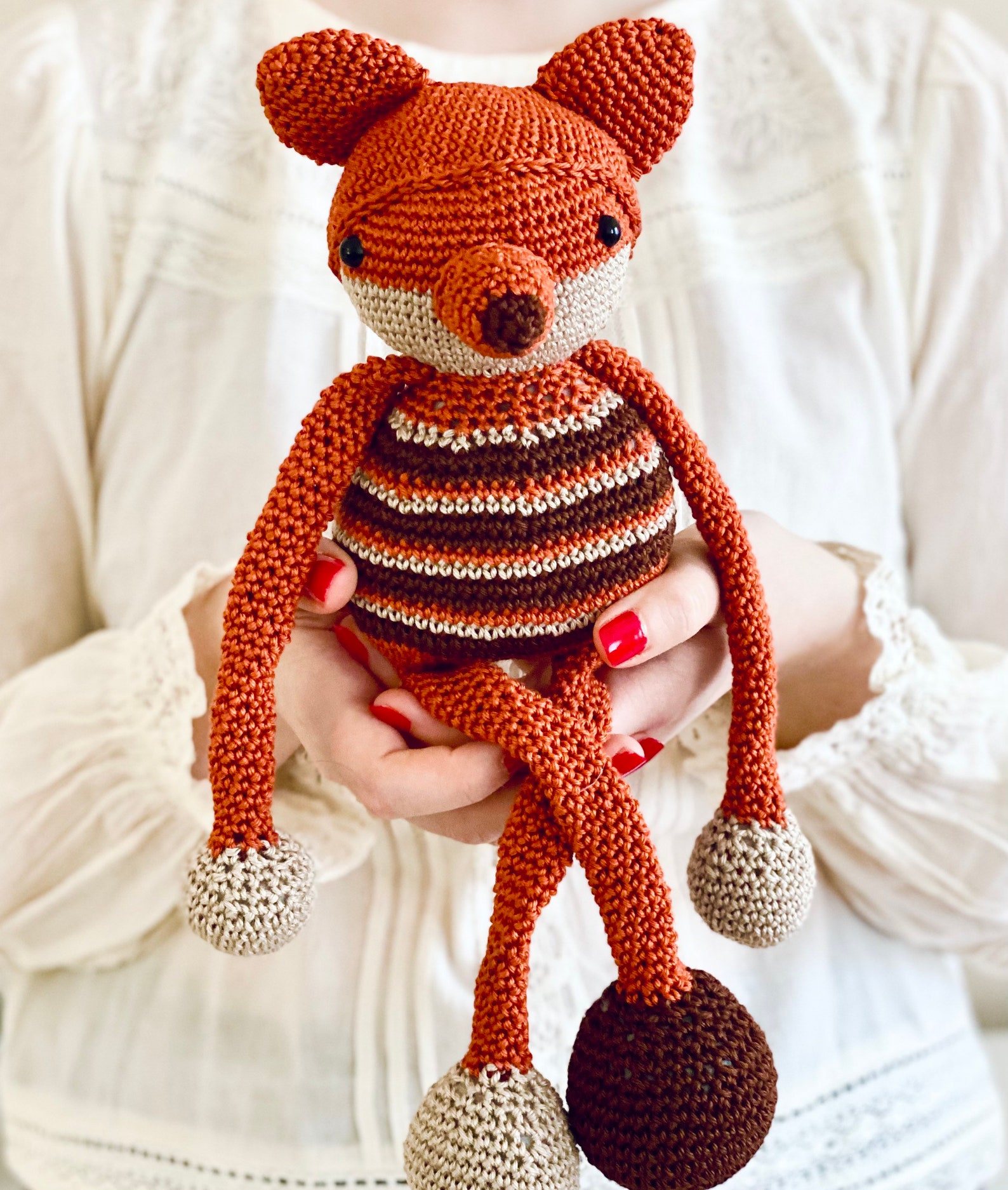 Fuchs gehäkelt Schlenkertier Chrochet Fox - Etsy.de