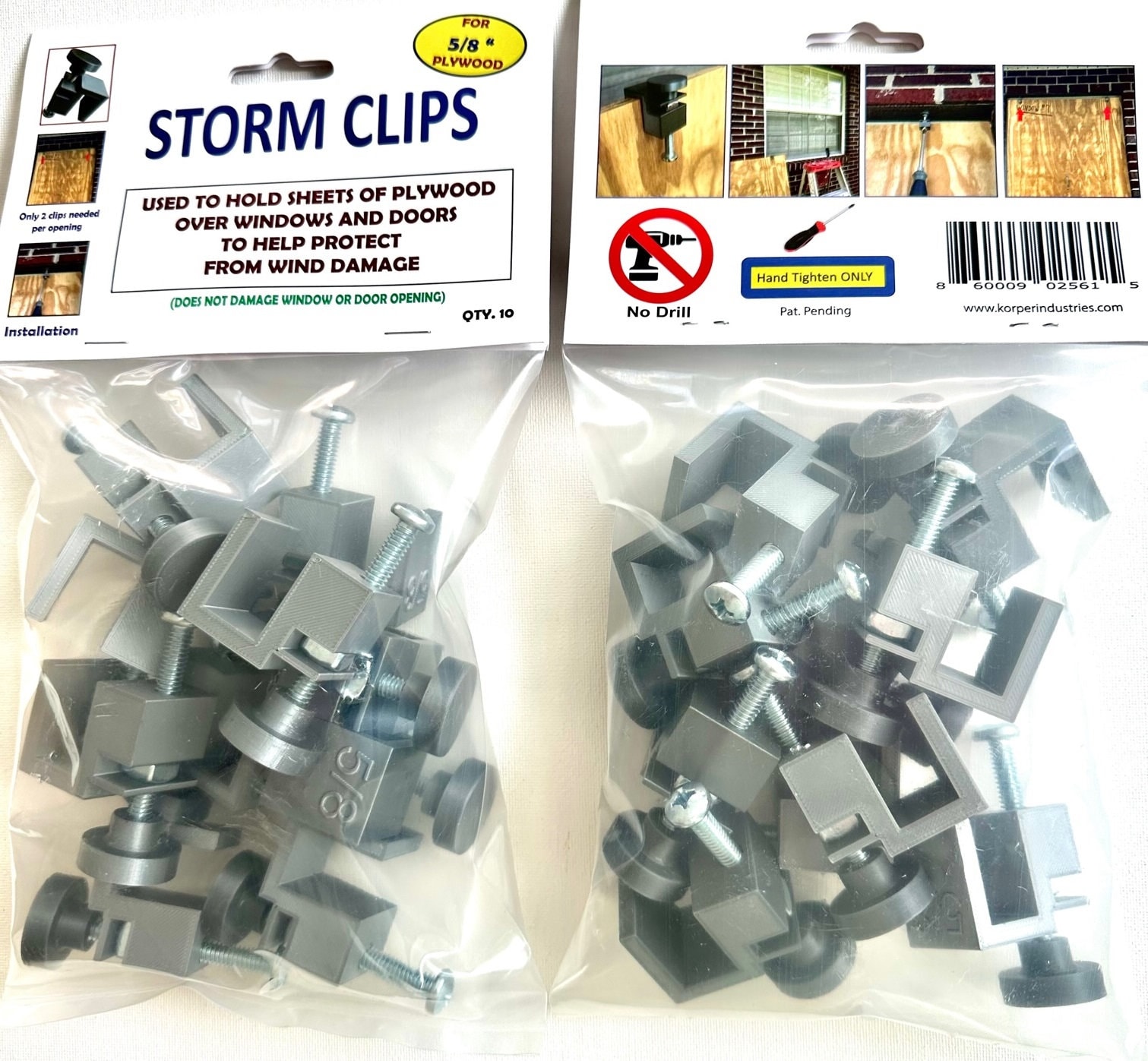 Storm Clips-for 1/4", 3/8", 1/2", or 5/8" Plywood. Hurricane Clips ...