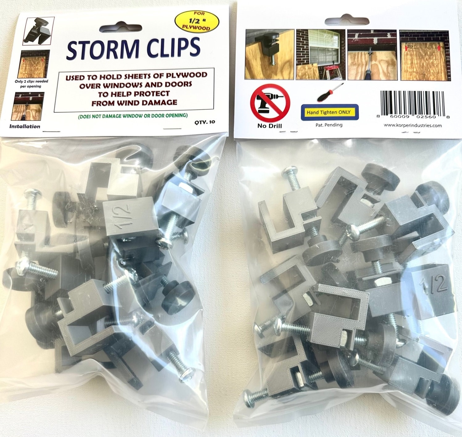 Storm Clips-for 1/4", 3/8", 1/2", or 5/8" Plywood. Hurricane Clips ...