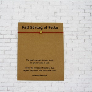 Red String of Fate, Red String of Fate Wish Bracelet, Red String ...