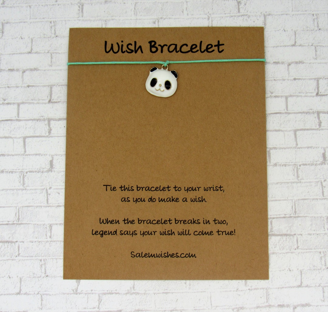 Panda Gift, Panda Wish Bracelet, Panda Bracelet, Panda Gift for Child ...