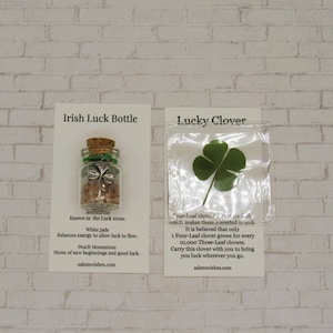 Irish Luck Bottle, Irish Lucky Charm, Luck Gift, Lucky Charm, Draws ...
