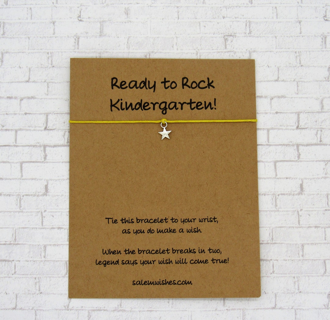First Day of School Gift, Back to School Wish Bracelet, Starting Middle ...