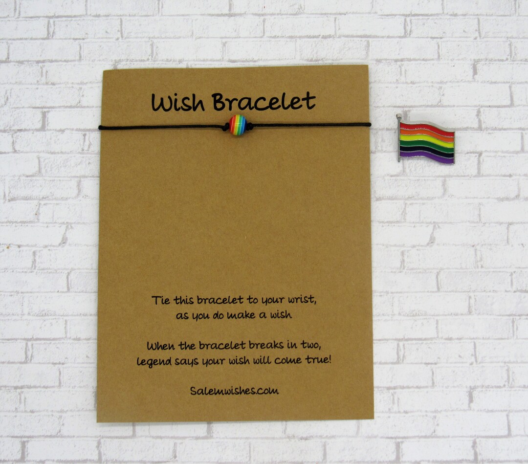 Pride Gift Set, Pride Wish Bracelet, Pride Bracelet, LGBTQ Pride Gift ...
