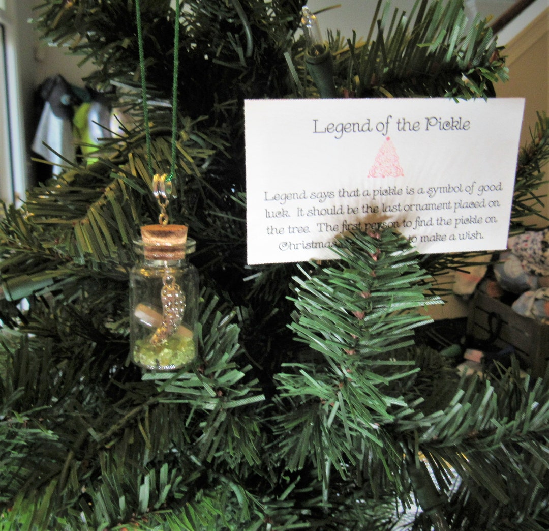 Legend of the Pickle, Christmas Ornament, Christmas Tradition, German ...