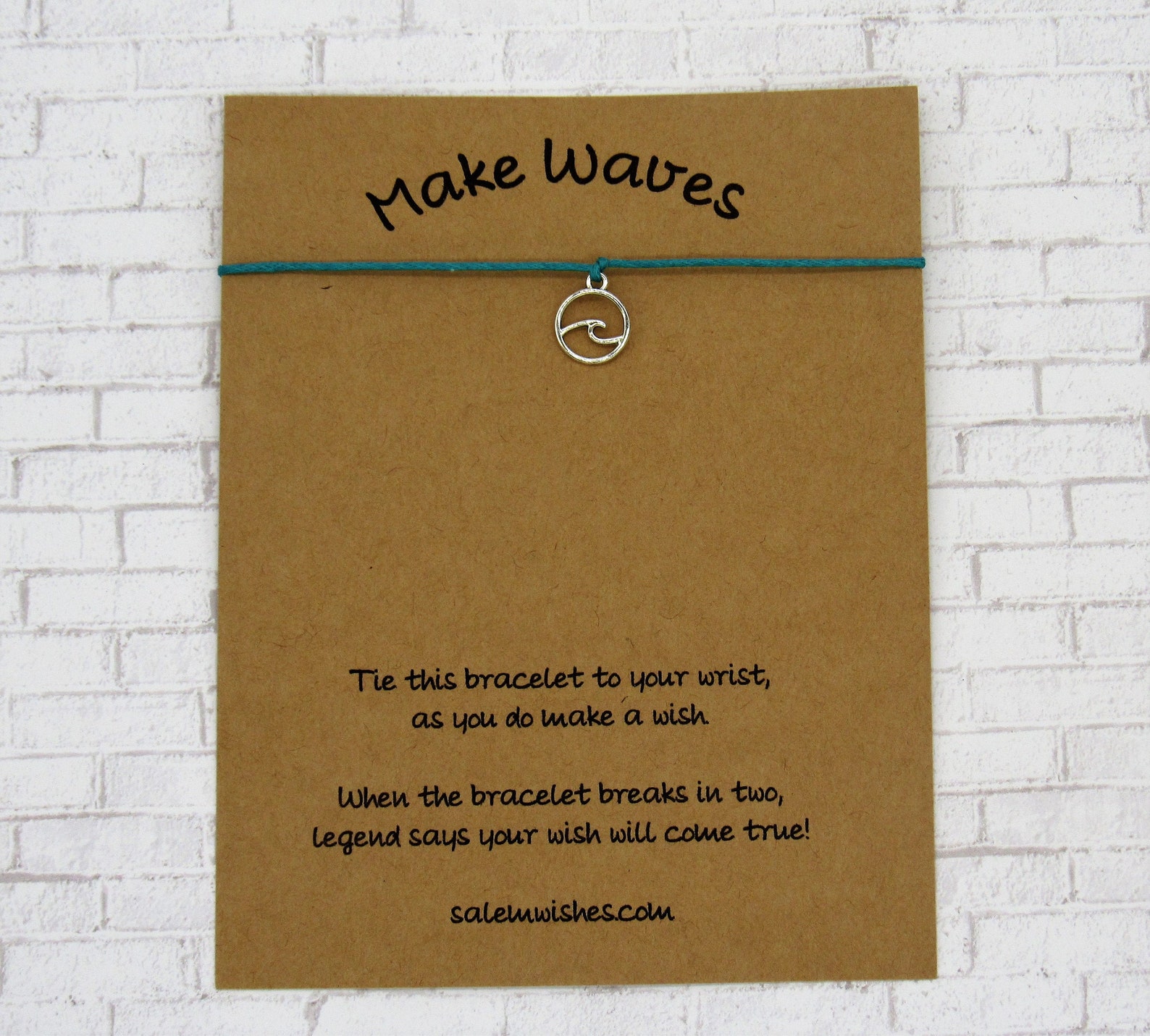 Wave Gift Wave Wish Bracelet Waves Wave Jewelry Beach | Etsy