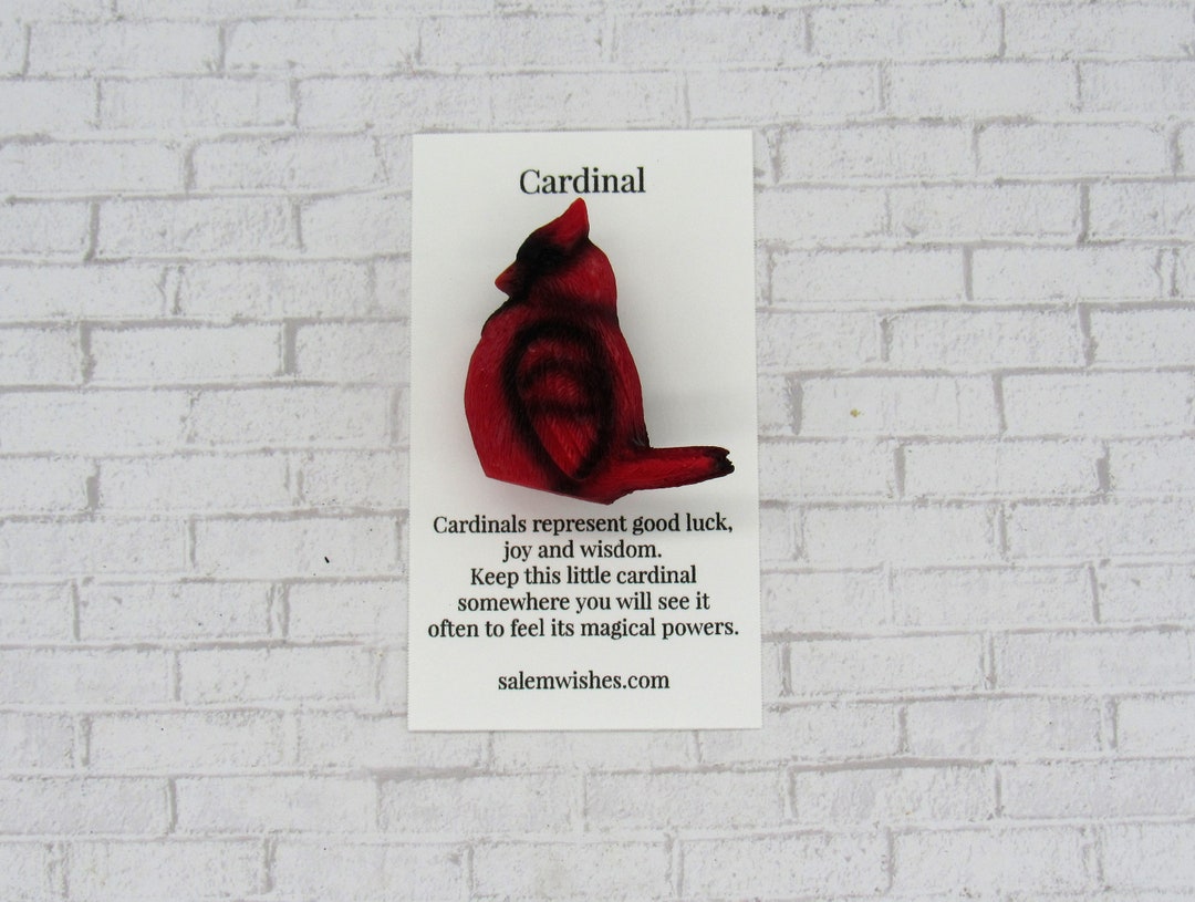 Cardinal, Cardinal Gift, Pocket Charm, Lucky Charm, Cardinal Figurine ...