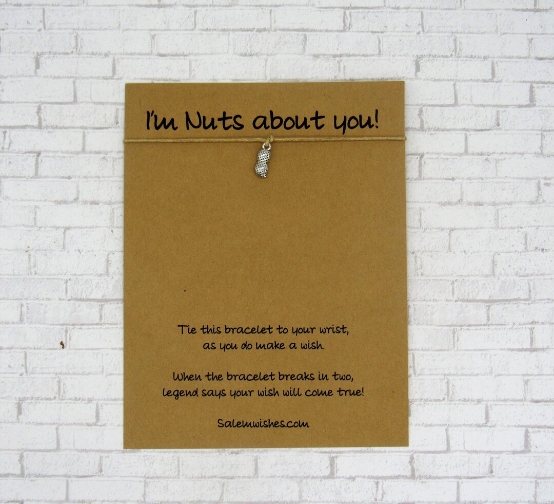 Peanut Gift, Peanut Wish Bracelet, Peanuts, Peanut Jewelry ...