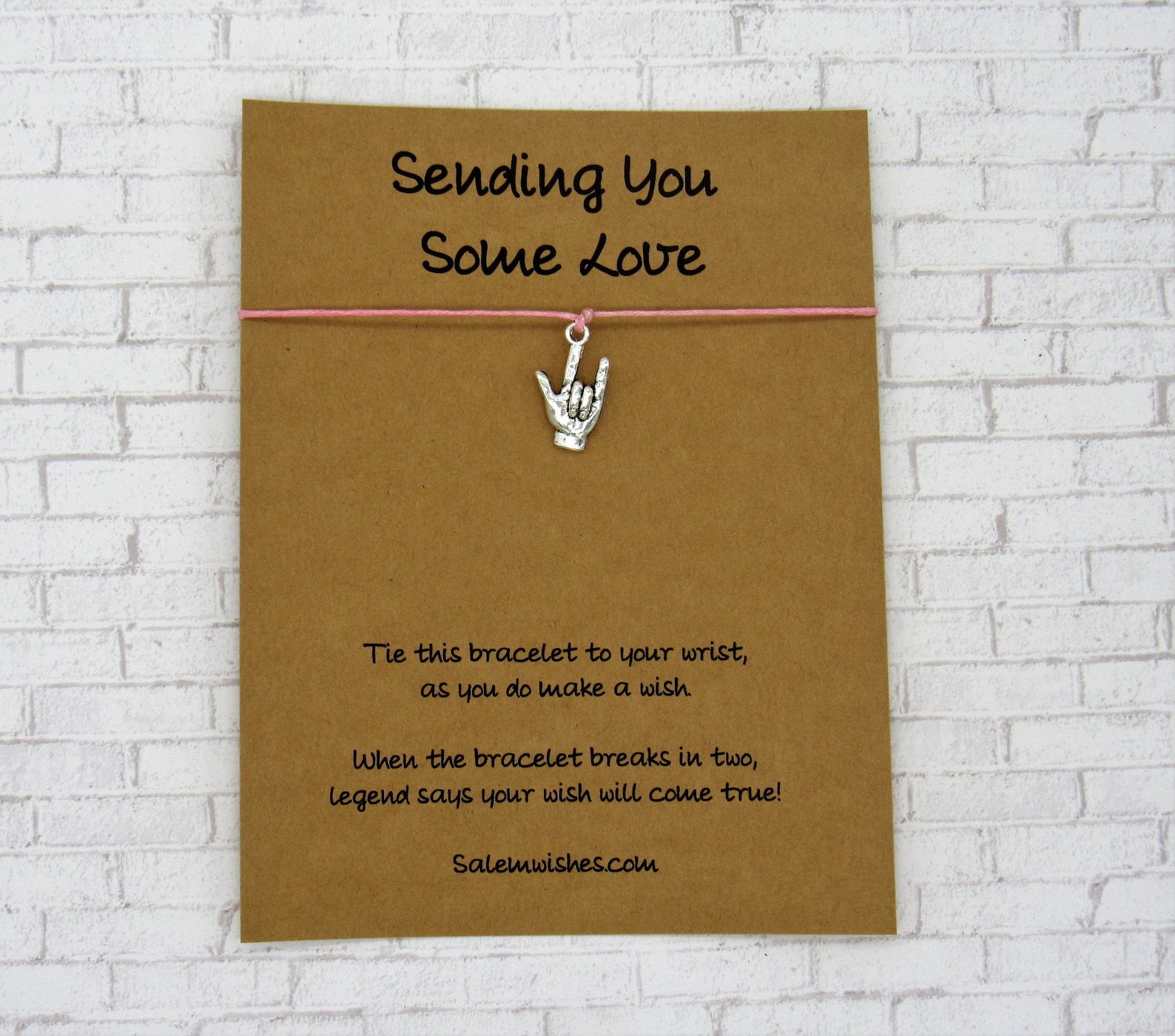 Sending You Some Love Gift I Love You Wish Bracelet Get Well - Etsy