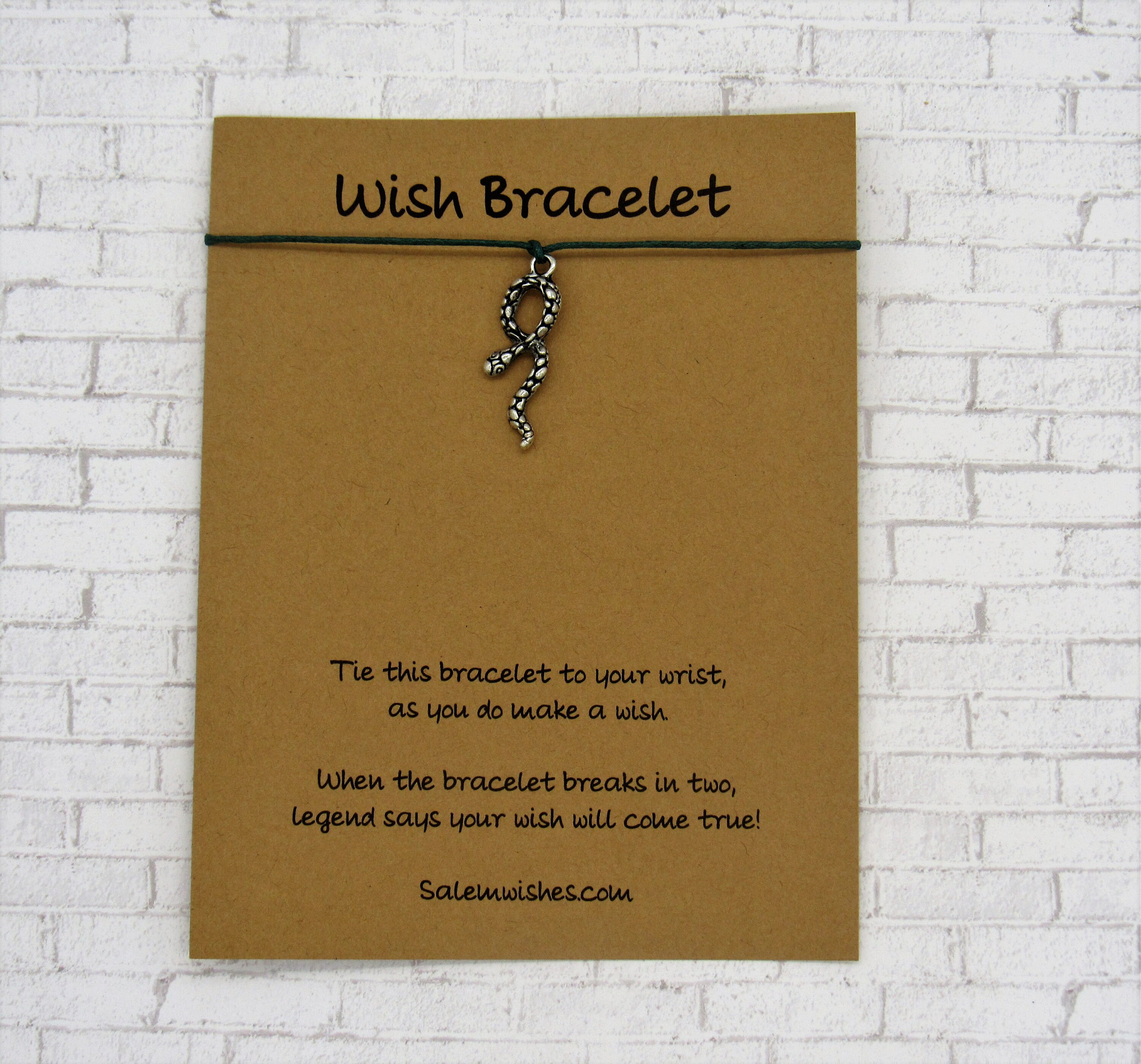 Snake Gift Snake Wish Bracelet Chinese Zodiac Snake Snake | Etsy