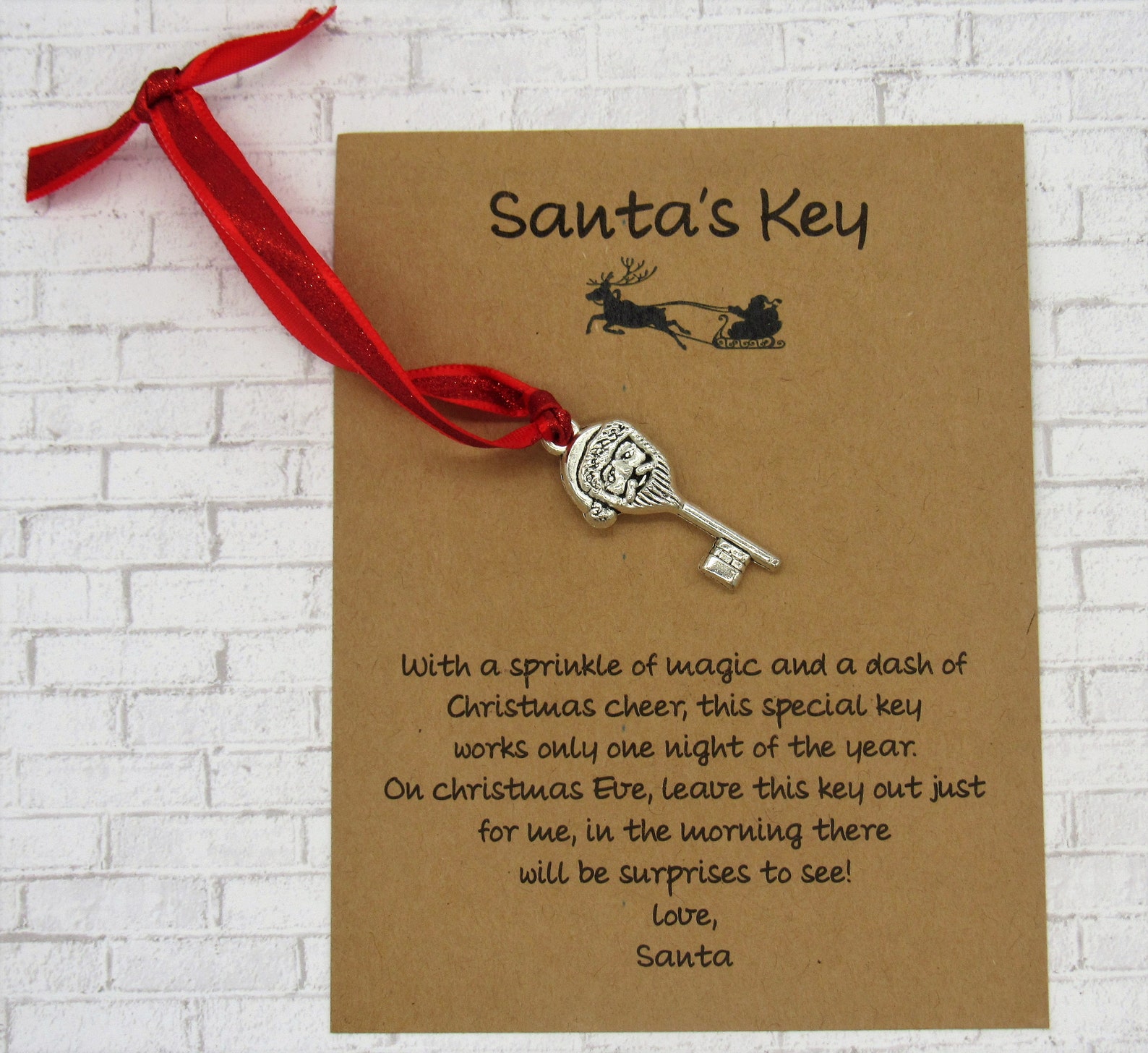 Santa's Magic Key Santa Key Christmas Eve Box Christmas | Etsy