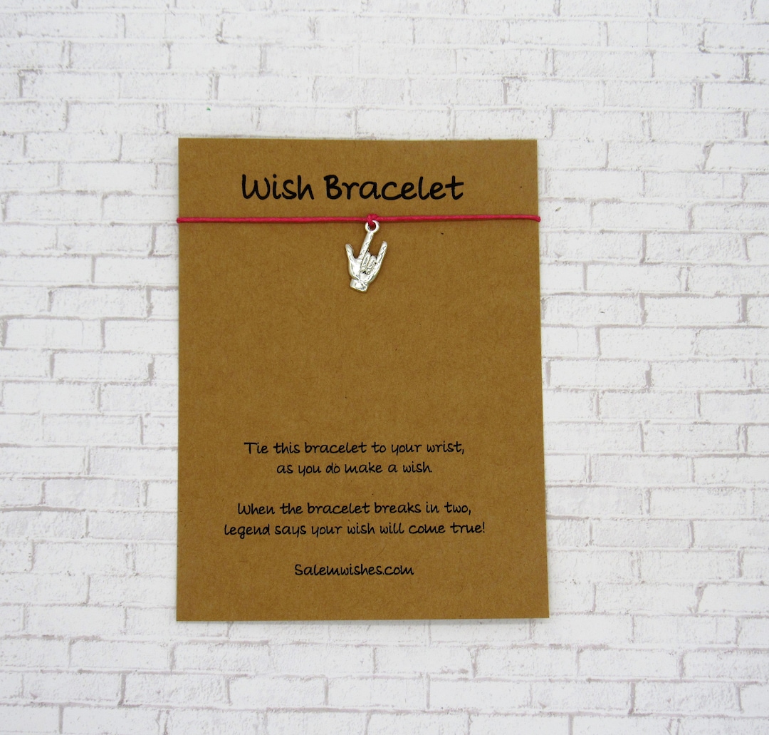 Sign Language Bracelet, I Love You Sign, Sign Language Jewelry, Sign ...