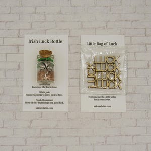 Irish Luck Bottle, Irish Lucky Charm, Luck Gift, Lucky Charm, Draws ...