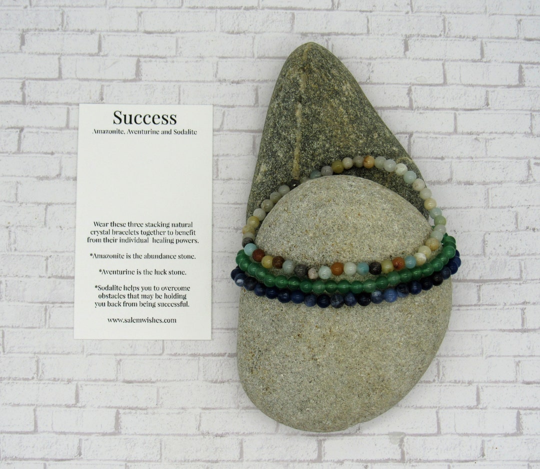 Success Gift Set, Success Crystals, Set of 3, Crystal Bracelets ...