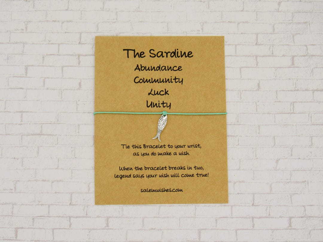 Sardine Bracelet, Sardine Charm, Sardine Core, Sardine Talisman ...