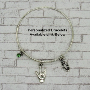 Sign Language Bracelet, I Love You Sign, Sign Language Jewelry, Sign ...