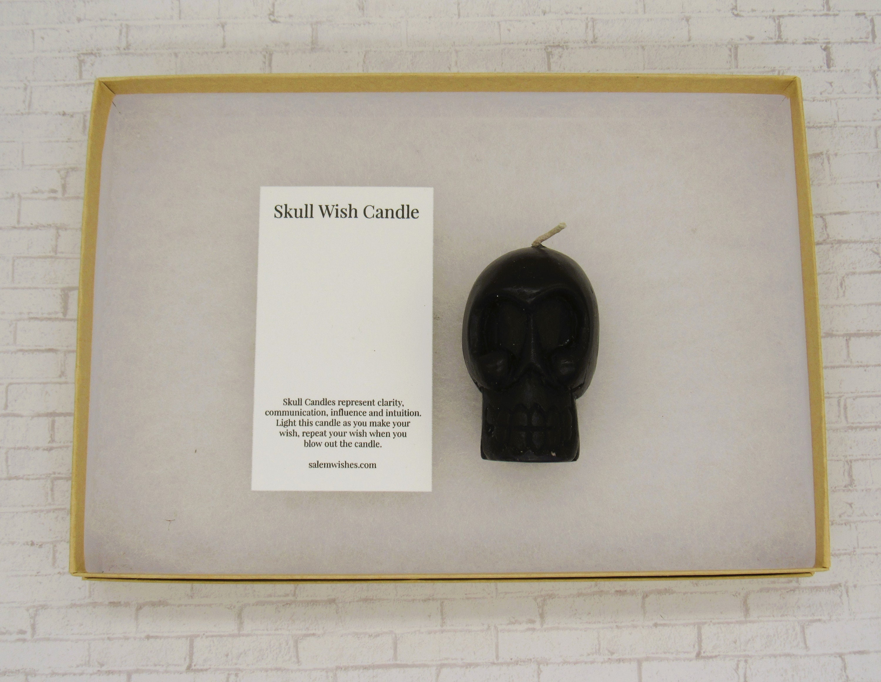 Skull Wish Candle, Intuition Candle, Halloween Candle, Guidance ...