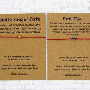 Red String of Fate, Red String of Fate Wish Bracelet, Red String ...